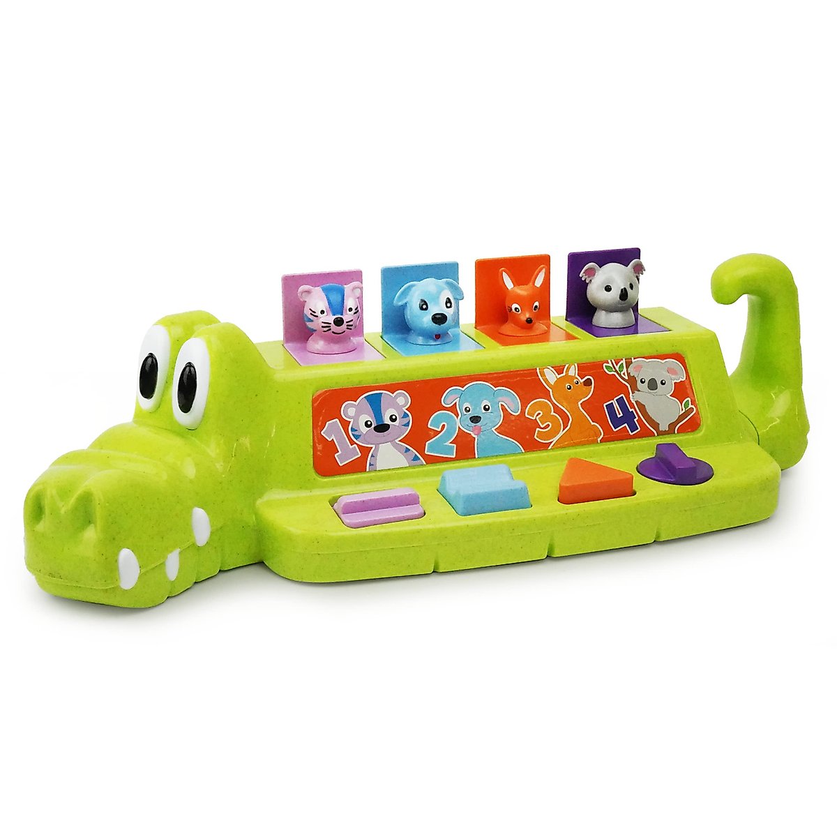 BOLEY Toddler Activity Center - Roo Crew Animal Alligator Interactive Learning Toy - Learn Colors, Shapes and Numbers - Toddler Interactive Playset – Ages 2 and Up