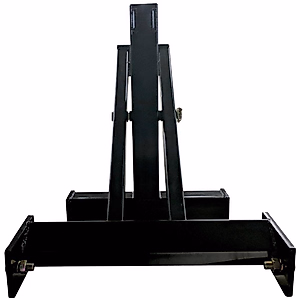 Titan Attachments 3 Point Scissor Lift Fits Category 1 Tractors, Material Handling Lift for Raising, Lowering & Extending Hay Bales to Stack