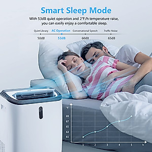 Portable Air Conditioner - Rintuf 12000 BTU Portable AC, Cools Rooms up to 550 Sq.ft, Also as Dehumidifier & Fan & Smart Timer, with Handy Remote, Washable Filter, Universal Wheels, Window Kit