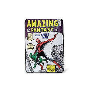 Marvel Spider-Man Amazing Fantasy No. 15 Fleece Throw Blanket | Official Marvel Spider-Man Collectible Blanket | Measures 60 x 45 Inches