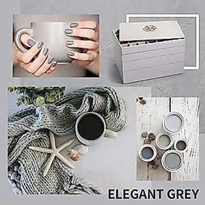 Vlando Jewelry Trays Stackable Showcase Display Drawer Organizer Storage- Multi-Purpose,Multiple Combinations, Large Capacity Multi-Layer Design and Fashion(Grey)