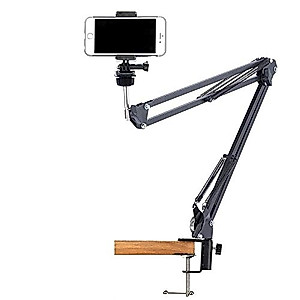 AceTaken Phone Video Stand,Overhead Camera Mount Compatible with iPhone Samsung Live Streaming,Baking,Craft,Videos,Online Lessons