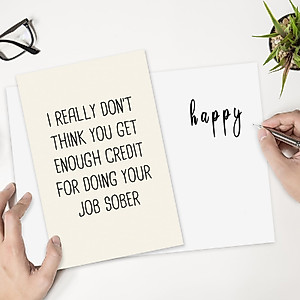 Missonemi Funny Boss Day Card Gift, Best Retirement Card Gifts for Woman Men, Just Because Card for Him Her, Heartfelt Thank You Card for Coworker Work Friend Leader