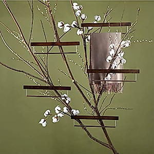 High-Grade Wooden Slack/Trouser Pants Hangers with Non Slip Bar Smooth Finish, Durable Wooden Hangers - Slim & Sleek Space Saving Closet Hangers, 360° Hook- Ideal for Pant (Vintage, 10)