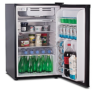 Commercial Cool CCR45B Compact Single Door Refrigerator and Freezer, 4.5 Cu. Ft. Mini Fridge, Black