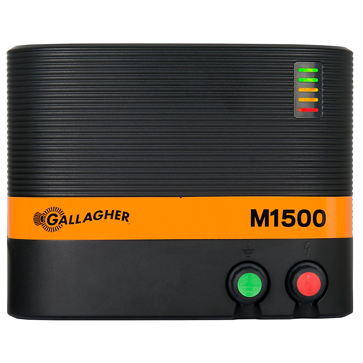 Gallagher M1500 Electric Fence Charger | Powers Up to 160 Miles / 900 Acres of Clean Fence | ​15 Joules, 110 Volt Energizer, Added Power Reserve | Unbeatable Reliability | Easy Installation