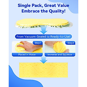 Temede Car Wash Sponge, Car Cleaning Large Sponges, All Purpose Sponges for Cleaning, Easy Grip Thick Foam Scrubber, Giant Bone Sponge for Kitchen, Bathroom, Household Clean