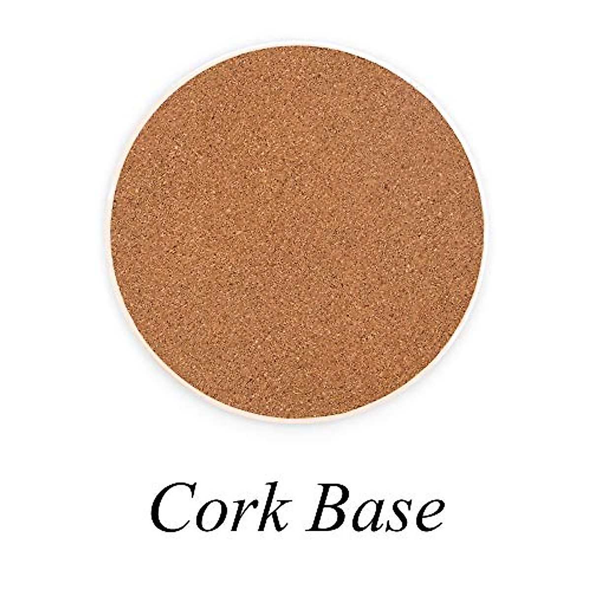 Onntec Ceramic Trivet for Hot Pots and Pans, Kitchen Decor Accessories for Table,Heat Resistant Mat with Marble Style,Round 7.7 Inch Set of 2