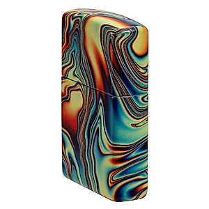 Zippo Colorful Swirl Design Glow in The Dark 540 Color Pocket Lighter