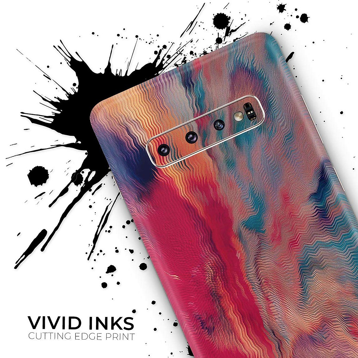 DesignSkinz Liquid Abstract Paint Remix V78 Protective Vinyl Decal Wrap Skin Cover Compatible with The Samsung Galaxy S20 (Screen Trim & Back Glass Skin)