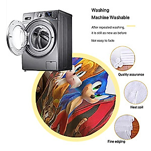 Cartoon Hedgehog Throw Blanket Ultra Soft Flannel Fleece Blanket Livingroom Sofa Blanket Lightweight Plush for Kids Adults 60"x50"