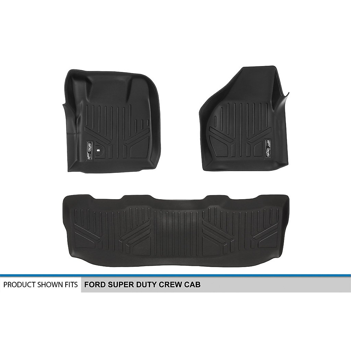 MAX LINER A0177/B0176 for 2008-2010 Ford F-250 / F-350 / F-450 Super Duty Crew Cab, Black