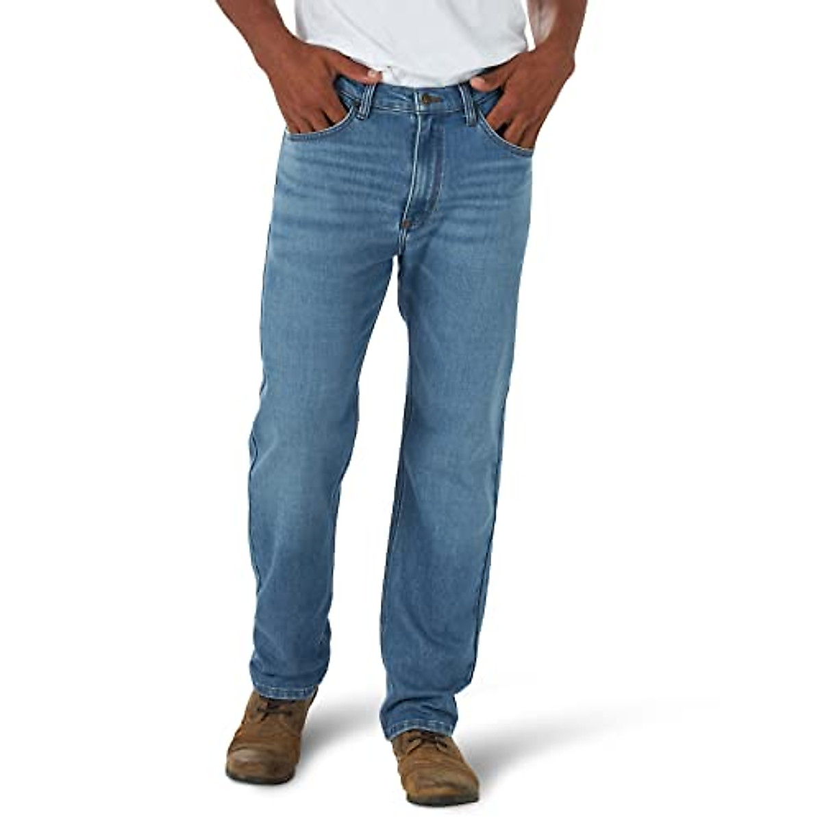 Wrangler Men's Free-to-Stretch Regular Fit Jean, Naval, 38W x 29L