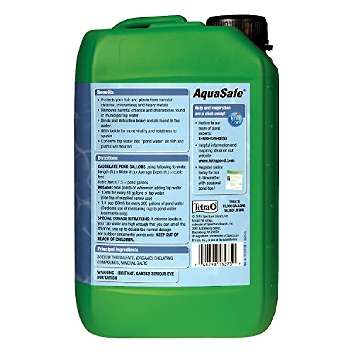 TetraPond AquaSafe 101.4 Ounces, Makes Tap Water Safe For Pond Fish