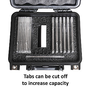 Case Club 31-16 Graded Card Slab Collector Case - Slotted Storage Fits 16+ Slabs, 134 Sleeves, 536 Loose Cards - Travel Case fits Pokemon & Sports Trading Graded Slabs - Waterproof - Heavy Duty