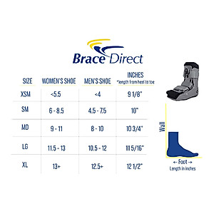 Brace Direct Full Shell Walker Boot (Lg) + Frozen Ice Cold Therapy Machine- Boot for Toe, Foot or Ankle Injury, Fractures, Sprains and Cold Circulating Therapy Unit