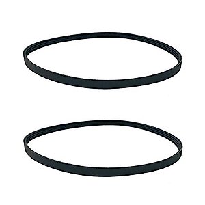HASMX Drive Belt Replacement Belt for Rikon Band Saw Models 10-320, 10-321, 10-325, RK14CS Replaces Part Numbers C10-995, P10-320-87, 24" Internal Length Band Saw Drive Belt, 4 Rib, Black (2-Pack)