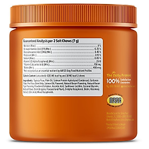 Zesty Paws Salmon Bites for Dogs - Omega 3 Fish Oil for Dogs Chews - Dog Allergy Relief Chews - Fish Oil for Dogs Joints - Itch Relief for Dogs - Dog Supplement for Arthritis - 90ct - Bacon Flavor