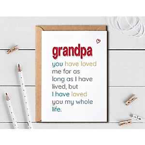 Grandpa You Have Loved - Special Grandpa's Day Card - Birthday Card For Grandpa - Sentimental Card For Grandpa - Meaningful Card For Grandpa…