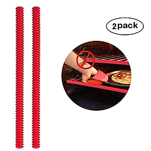Baker Boutique 2pcs Silicone Baking Rack Cover Non Stick Oven Guard Safe Non Slip Burn Protector Hot Strip