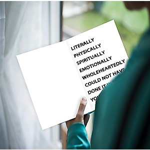 YiKaLus Funny Thank You Card for Mentor Coworkers, Great Thank You Gift Ideas for Women Men, Happy Wedding Thank You Card for Best Friends, Literally Could Not Have Done It Without You