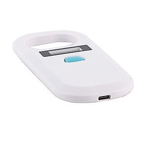 OPPWONG Pet Microchip Scanner, Rechargeable Pet Dog Chip Scanner Pet Chip Scanner Animal Microchip Reader Data Storage Microchip Reader for Dog Animal Poultry Cat Management