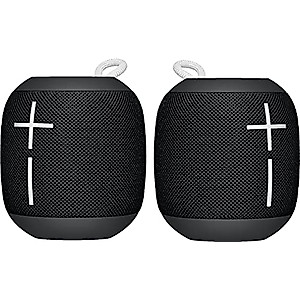 Ultimate Ears WONDERBOOM Waterproof Portable Bluetooth Speaker 2-Pack, Black