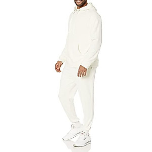 Amazon Essentials Men's Lightweight Long-Sleeve French Terry Hoodie, Eggshell White, XX-Large