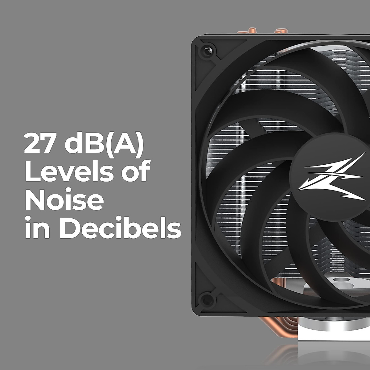 Zalman CNPS10X Performa Extreme Performance CPU Cooler, Powerful 135mm Annular Fan 1500RPM, 75 CFM, 180W TDP, 4 Heat Pipes, STC 8 Thermal Paste Included - Standard