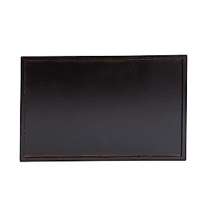 Decorative Tray Wood Rectangular Serving Trays Resin Tray with Handles Food Coffee Table Kitchen Tray for Home,Restaurant,Hotels,Motels,Lodging and Travel