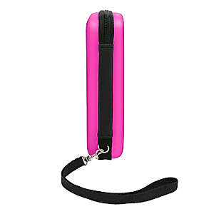 ADVcer 3DS Case, EVA Waterproof Hard Shield Protective Carrying Case with Detachable Hand Wrist Strap Compatible with Nintendo New 3DS XL, New 3DS, 3DS, 3DS XL LL, DSi, Dsi XL, DS, DS Lite (Fuchsia)