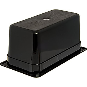 Carlisle FoodService Products Plastic Food Pan 1/3 Size 6 Inches Deep Black