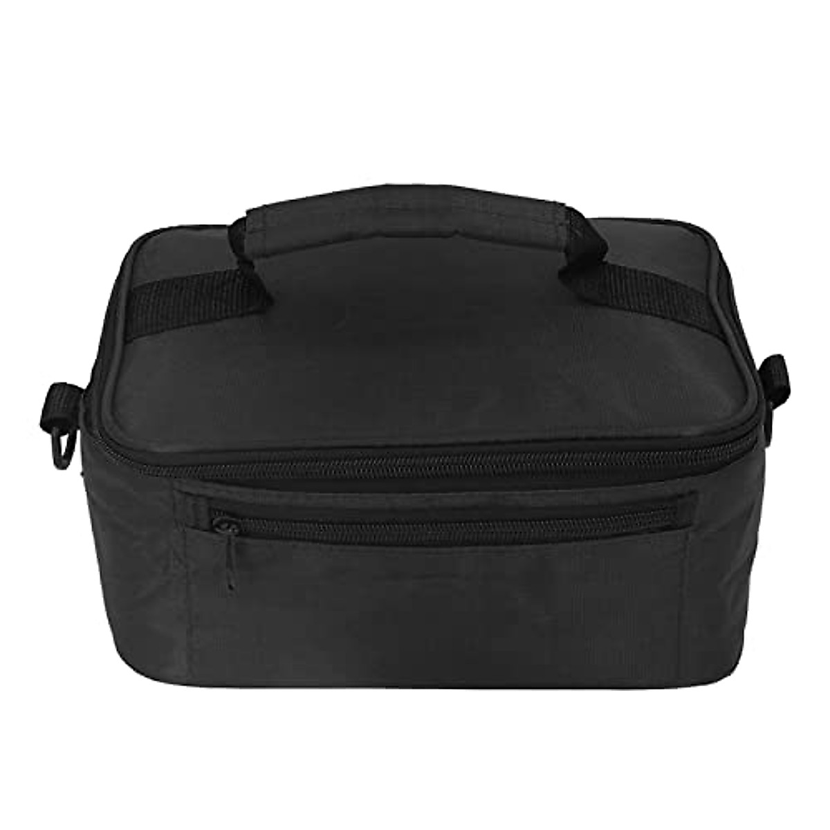 Food Warming Tote, Control Temperature Portable Portable Mini Oven Oxford Cloth Heat Preservation for Home (Black)