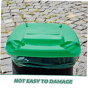 CHILDWEET Trash Can Lid Rubbish Bin Bins Cover for Waste Can Waste Bin Cover Round Trash Lid Garbage Can Lid Trash Bin Lid Heavy- Duty Garbage Lid Trash Can Replacement Cover Green Plastic