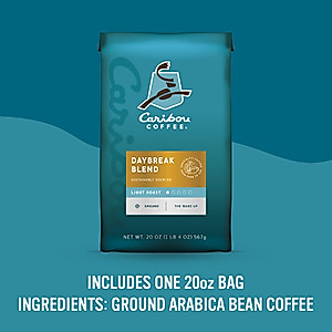 Caribou Coffee, Light Roast Ground Coffee - Daybreak Morning Blend 20 Ounce Bag