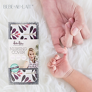 Bebe au Lait's Hooter Hiders Nursing Cover, Apron, Shawl, Privacy Covers for Breast Feeding & Pumping, Breastfeeding Cover for Mom, Soft, & Breathable Muslin Cotton with 2 pockets -Verbena