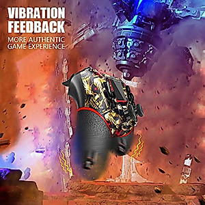 AceGamer Wireless Controller for PS4, Custom Design V2 Gamepad Joystick for PS4 with Non-Slip Grip of Both Sides and 3.5mm Audio Jack! Thumb Caps Included! (Gold Skull)