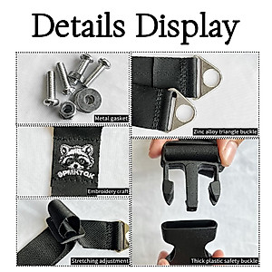 SPMKTQK Trash Can Lock, 4Pcs Trash Can Locks for Animals-Long Lasting, Adjustable Garbage Can Lid Locks for Outside Squirrel, Bear Proof Trash Can Lid Lock, Garbage Can Locks for Various Bins (4)