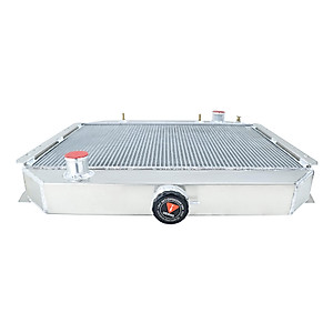 Rubivel 433 Radiator Replacement for 1966-1979 Ford F100 F150 F250 F350 Bronco 1967 1968 1969 1970 1971 1972 1973 1974 1975 1976 1977 1978 2.8L 3.3L 3.9L 4.7L 5.0L 5.8 6.6 6.4, 4 Row Aluminum Radiator