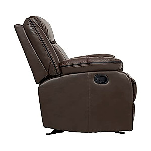 Lexicon Tuers Manual Double Reclining Sofa, Brown
