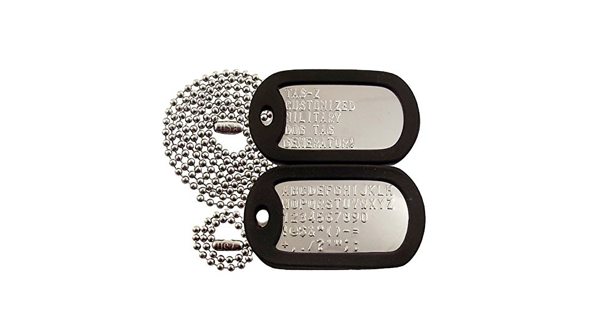 Personalized Military Dog Tags - Authentic Stainless Steel Custom ID