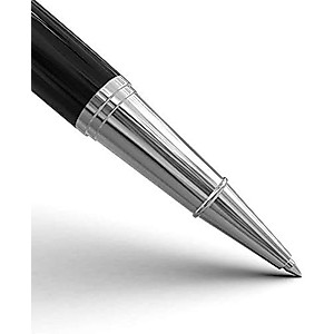 Wordsworth & Black Gel Rollerball Pen [Black Chrome], Journaling, Note-Taking, Business, Professional, Executive Writing Pens; Perfect Roller Ball Pen Gift for Men and Women
