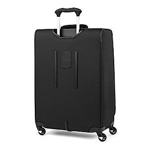 Travelpro Maxlite 5 Softside Expandable Luggage with 4 Spinner Wheels, Lightweight Suitcase, Men and Women, Black, Checked-Medium 25-Inch
