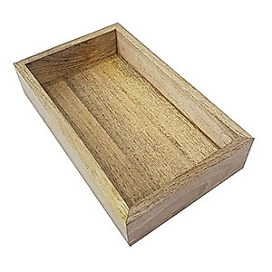 Antique Handmade Mango Wood Guest Towel Holder Vanity Tray Bathroom Accessory Trays Brown 10 x 6 inches