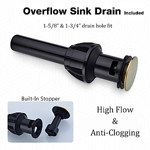 TRUSTMI Bathroom Faucet Gold 2 Handle Lavatory Basin Sink Faucet Swivel Waterfall 4 Inch Centerset Vanity Faucet with Overflow Pop Up Drain Assembly, Brushed Gold