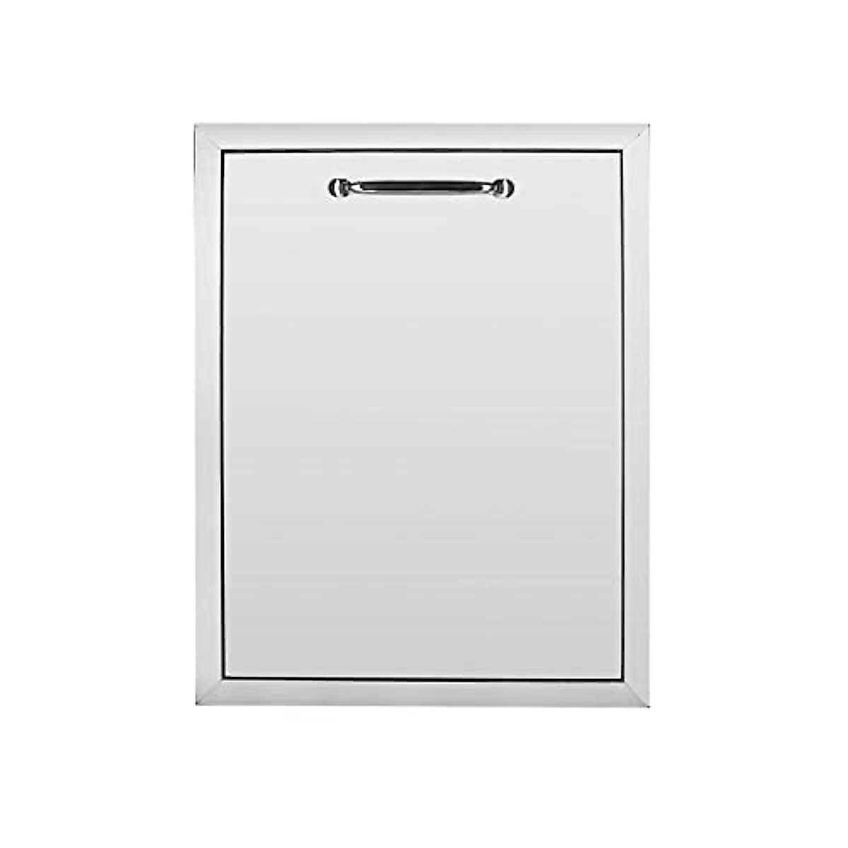 Karpevta Built-in Trash Drawer W20''XD20.9''XH27''Propane Drawer and Adjustable Garbage Ring Roll-Out Trash/Propane Tank Drawer Storage Trash Bins/Propane Tank for BBQ Island Patio Grill Station