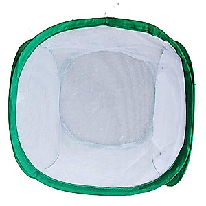 30x30x30cm Foldable Insect Breeding Cages Net Cloth Mantis Stick Praying Cylindrical Cage Plant Cultivation Mosquito Net Box- Insect Cage