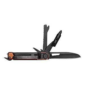 Gerber Gear Armbar Trade 8-in-1 Pocket Knife EDC Multitool with Blade, Pry Bar, and Hammer for Camping, Burnt Orange