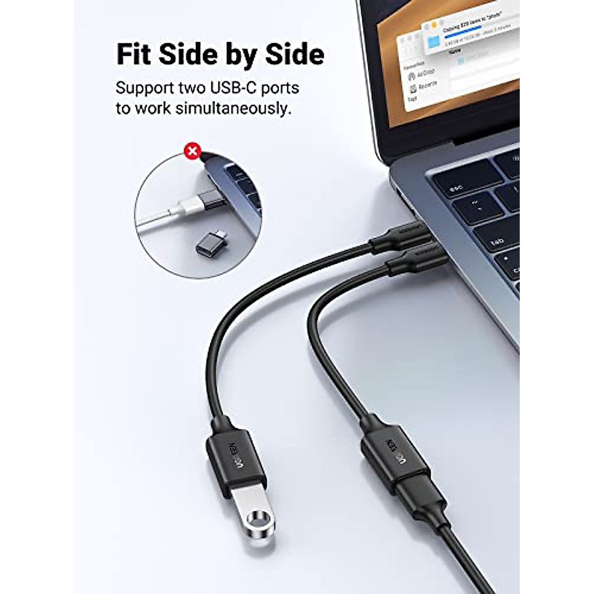 UGREEN USB C to USB 3.1 Adapter,USB C Female to USB Male Adapter,Type C Adapter OTG Cable Compatible with MacBook Pro 2022, MacBook Air/Mini,iPad Mini/Pro 2022, Samsung Galaxy S22 Google Pixel