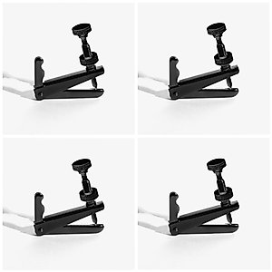 MI&VI Cello Fine Tuners Adjusters - Stainless Steel 4 Pcs (Stable Black - 3/4-4/4 Size)